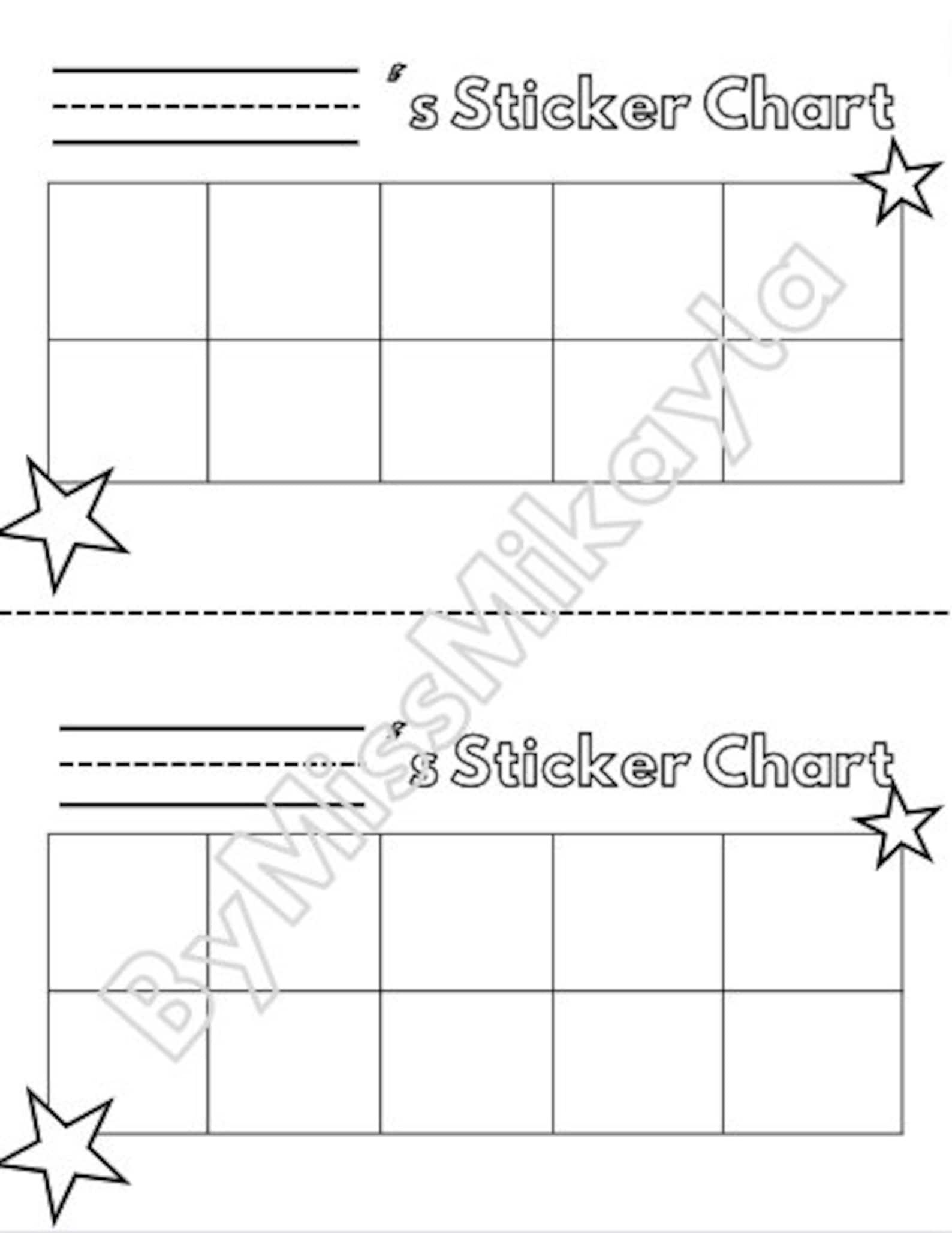 Printable Sticker Charts Bundle | Reward Chart | Behavior Chart | Kids ...