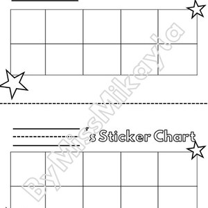 Printable Sticker Charts Bundle | Reward Chart | Behavior Chart | Kids ...