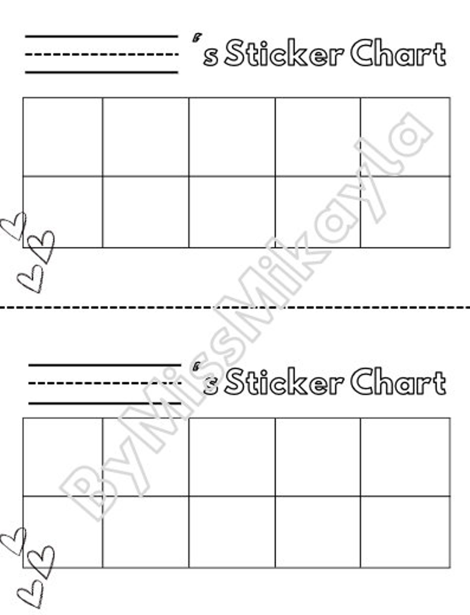 Printable Sticker Charts Bundle | Reward Chart | Behavior Chart | Kids ...