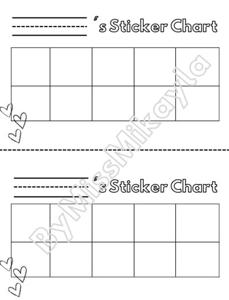 Printable Sticker Charts Bundle | Reward Chart | Behavior Chart | Kids ...