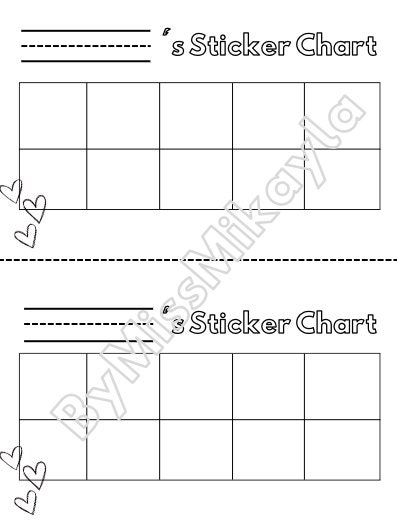 Printable Sticker Charts Bundle | Reward Chart | Behavior Chart | Kids ...
