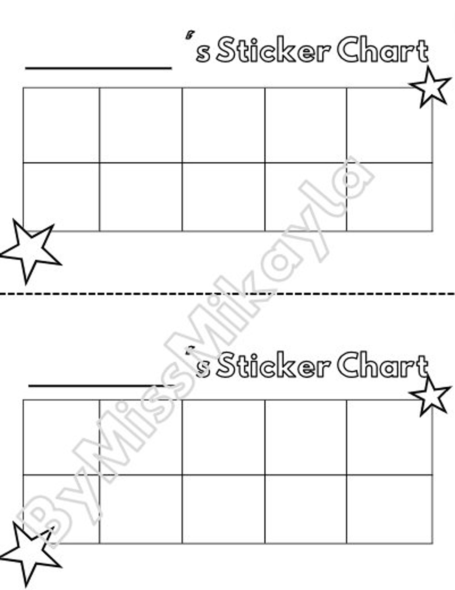 Printable Sticker Charts Bundle | Reward Chart | Behavior Chart | Kids ...