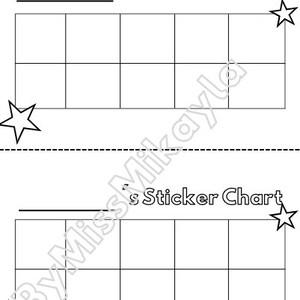 Printable Sticker Charts Bundle | Reward Chart | Behavior Chart | Kids ...