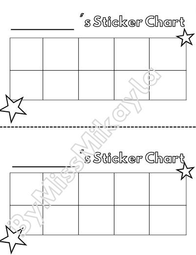 Printable Sticker Charts Bundle | Reward Chart | Behavior Chart | Kids ...