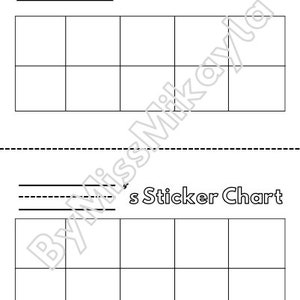 Printable Sticker Charts Bundle | Reward Chart | Behavior Chart | Kids ...