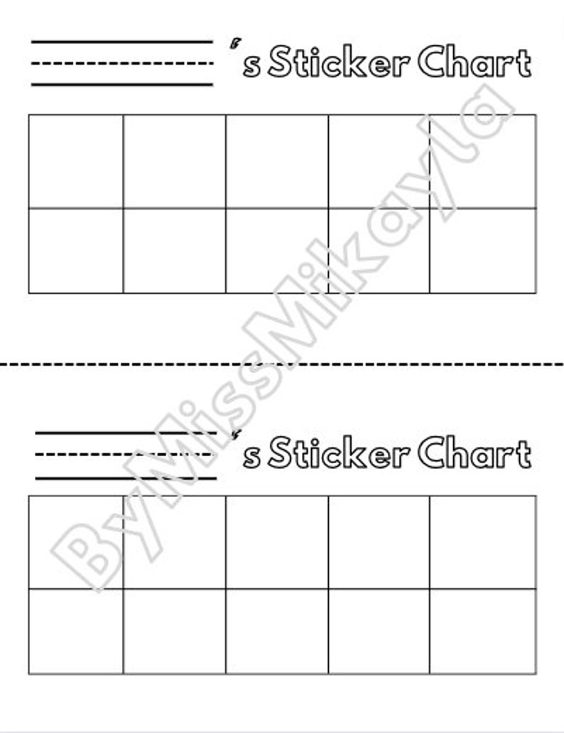 Printable Sticker Charts Bundle | Reward Chart | Behavior Chart | Kids ...