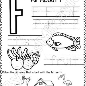 26 Printable Alphabet Letter Tracing Worksheets | Digital Download | - Etsy