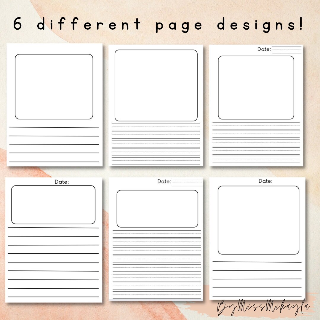 Printable Monthly Writing Journal Bundle | 2023-2025 | Writing Paper ...