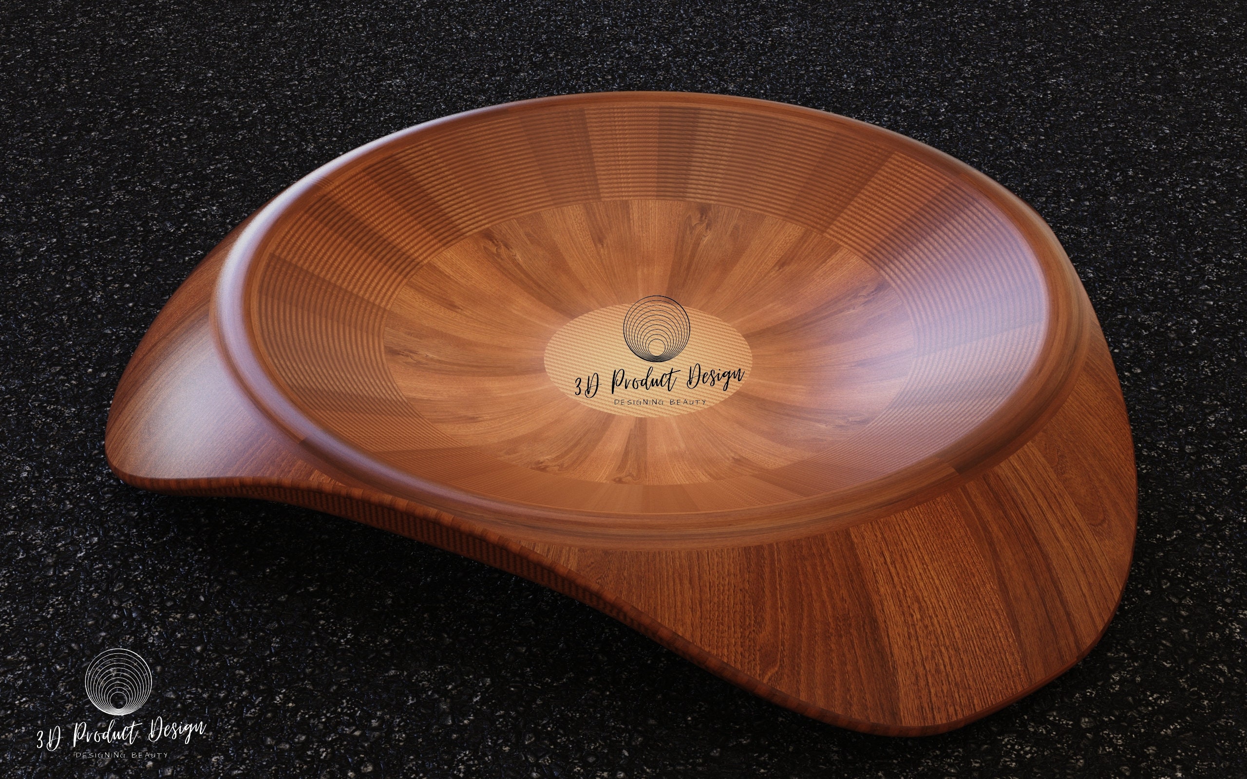 Wooden Bowl - 3D Model for Manufacturing on a CNC Machine and 3D ...
