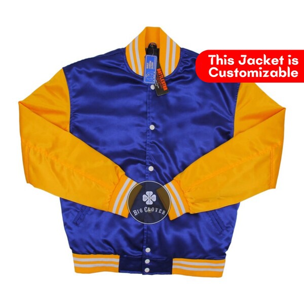 Royal Blue Letterman Jacket - Etsy