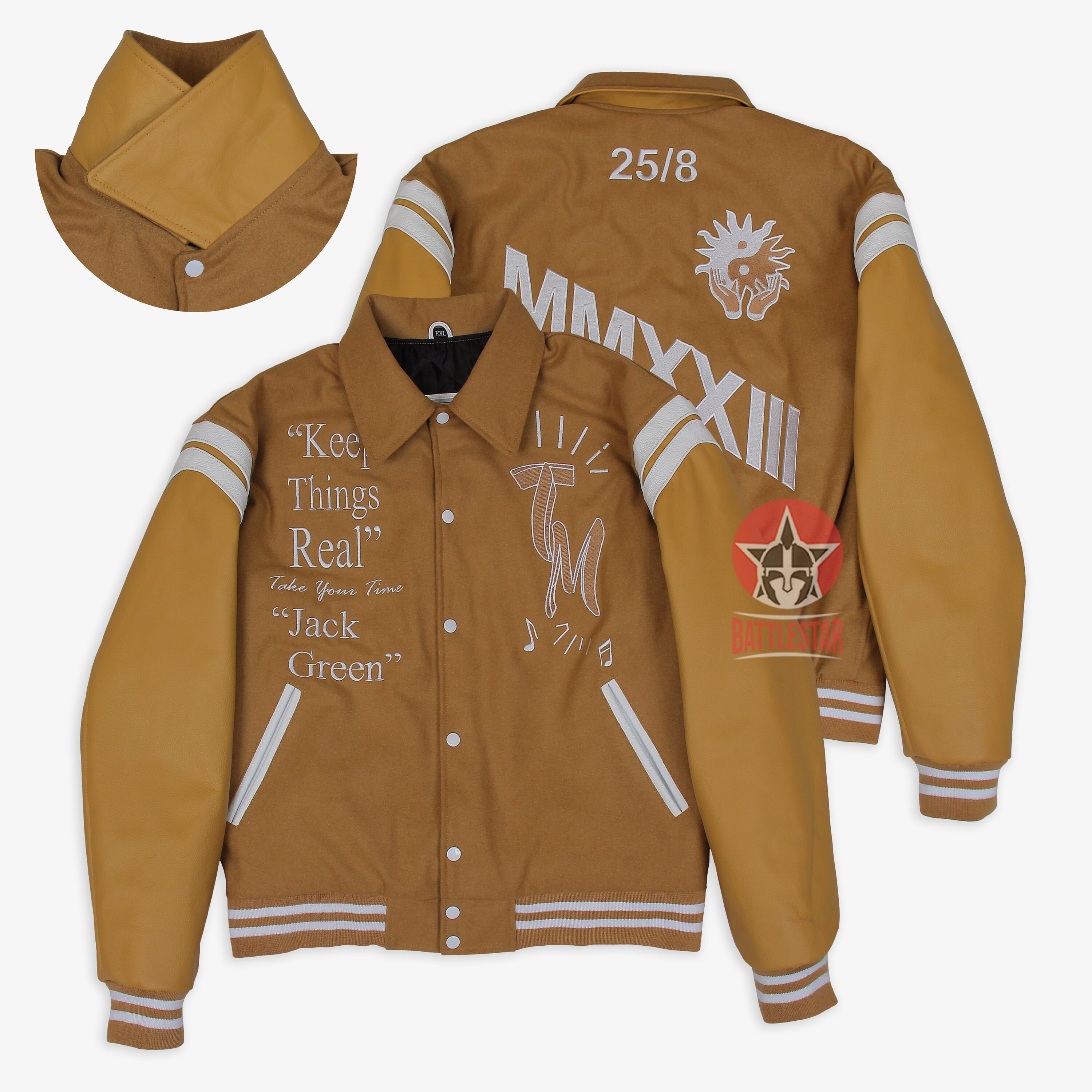 Handmade Personalized Byron Collar Melton Wool Body & Sleeves High ...