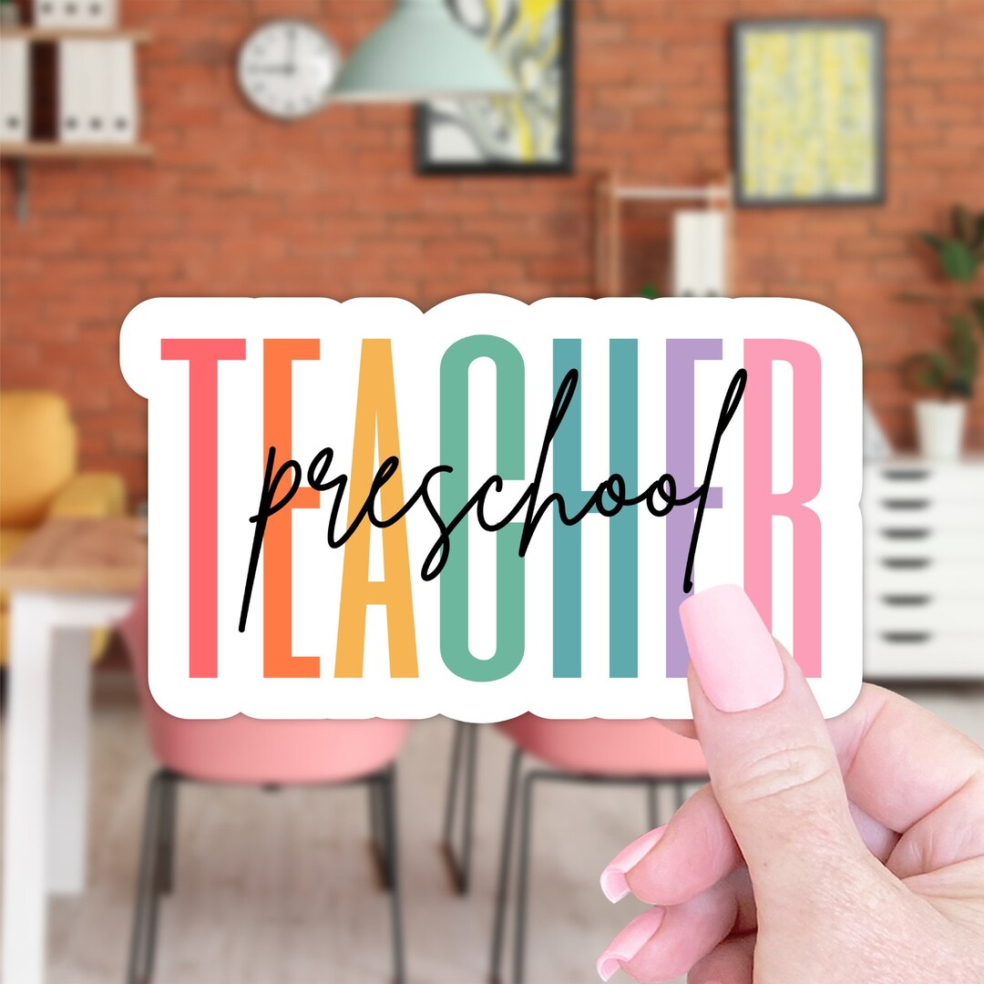 Preschool Teacher Sticker Gift Preschool Teacher Laptop - Etsy