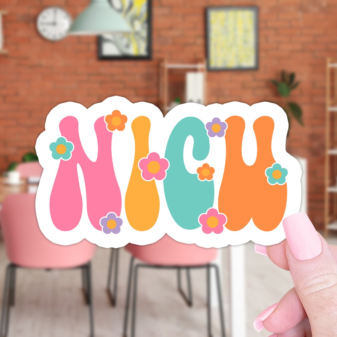 Floral NICU Nurse Sticker Gift, NICU Nurse Laptop Water Bottle Sticker ...