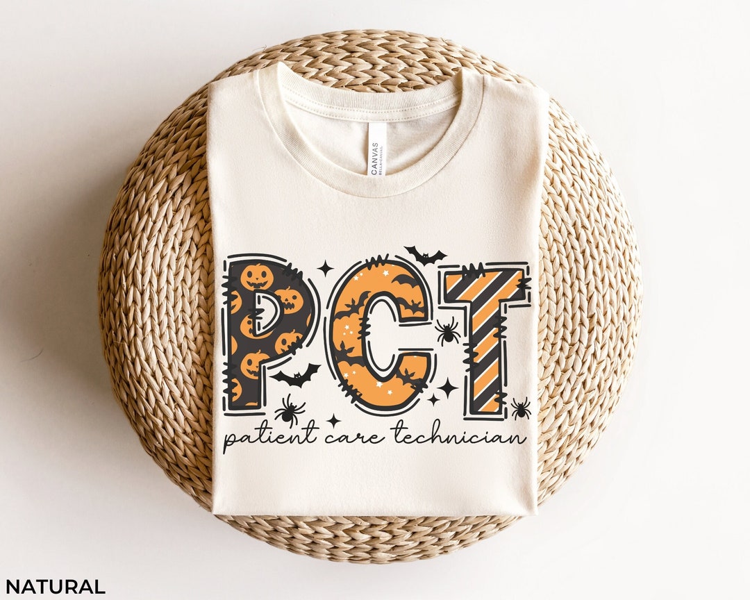 PCT Halloween Shirt Gift, Patient Care Technician Spooky Halloween T ...