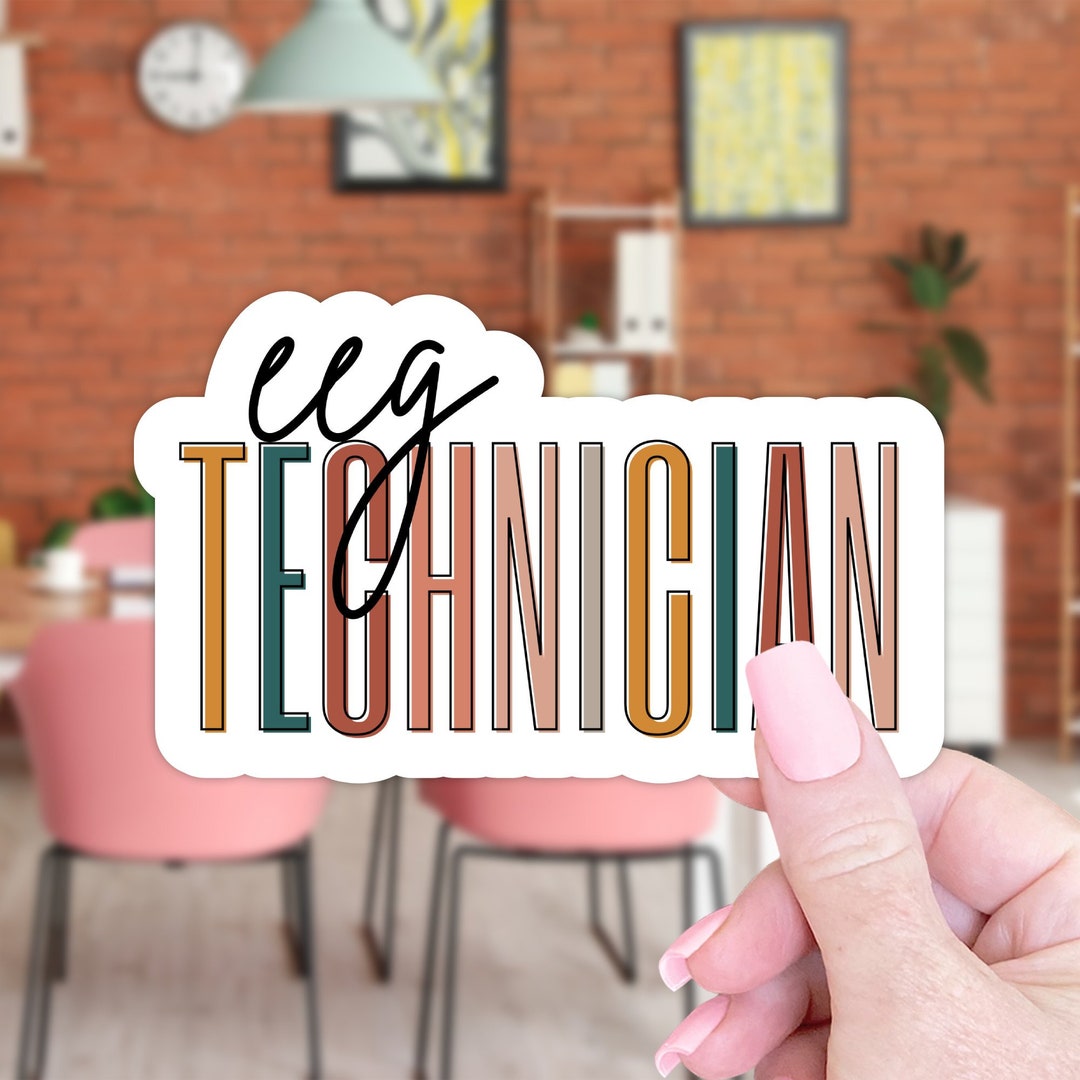 EEG Technician Sticker Gift, EEG Tech Laptop Sticker Gift,eeg ...
