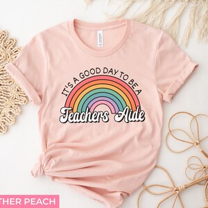 Teachers Aide Rainbow Shirt Gift, Teachers Assistant Tshirt Gift ...