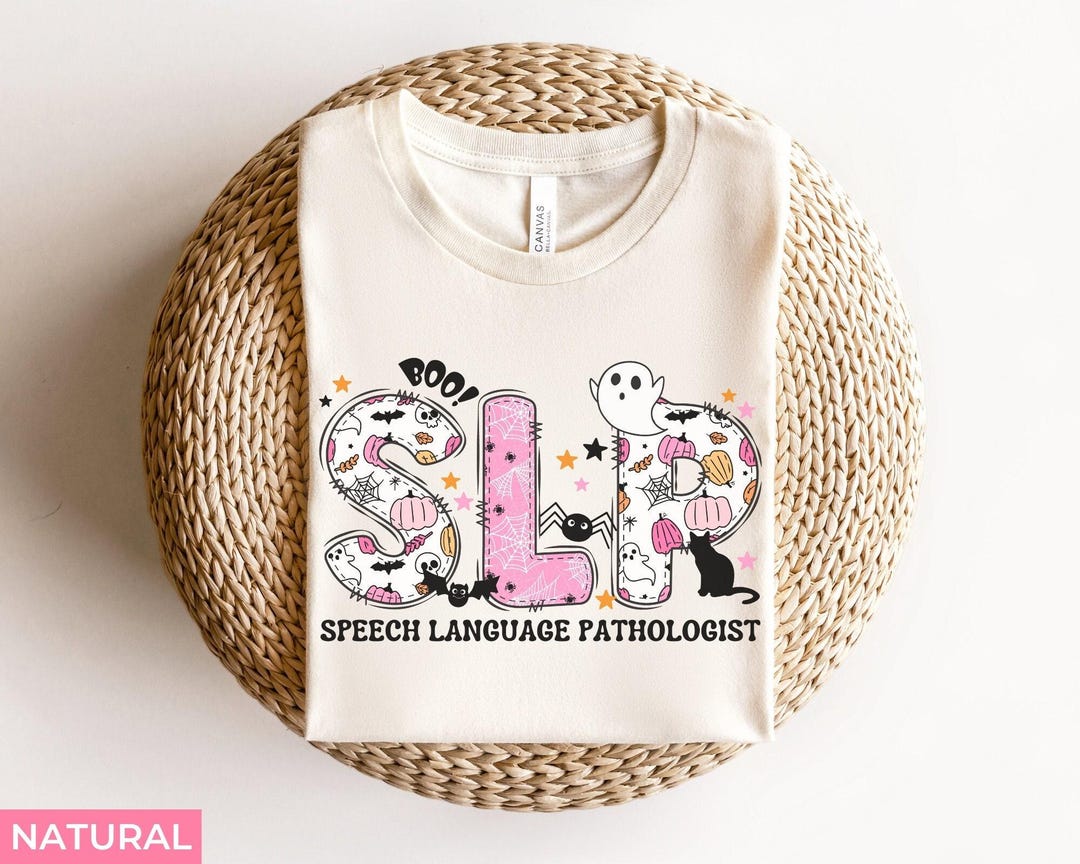 SLP Halloween Shirt Gift, Speech Language Pathologist Halloween Tshirt ...