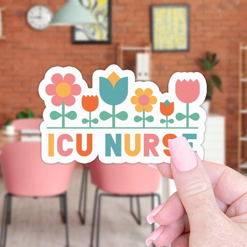 ICU Nurse Sticker Gift Intensive Care Unit Nurse Laptop - Etsy