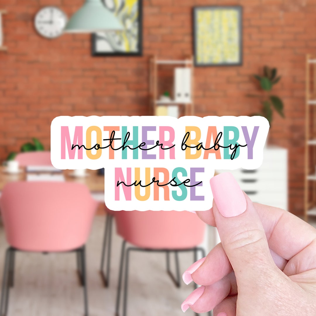 Mother Baby Nurse Sticker Gift, LD Nursing Lapto Sticker, L and D Nurse ...