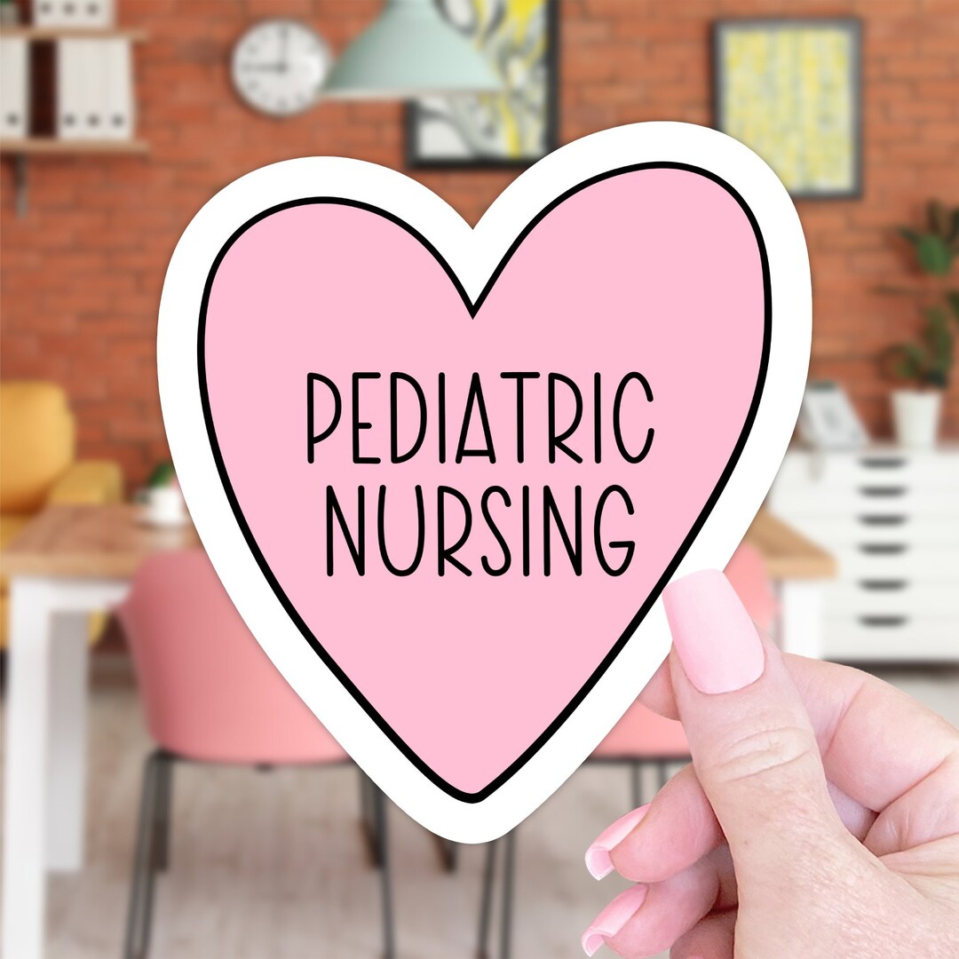 Pediatric Nurse Sticker Gift, Pediatric PEDS Nurse Laptop Water Bottle ...