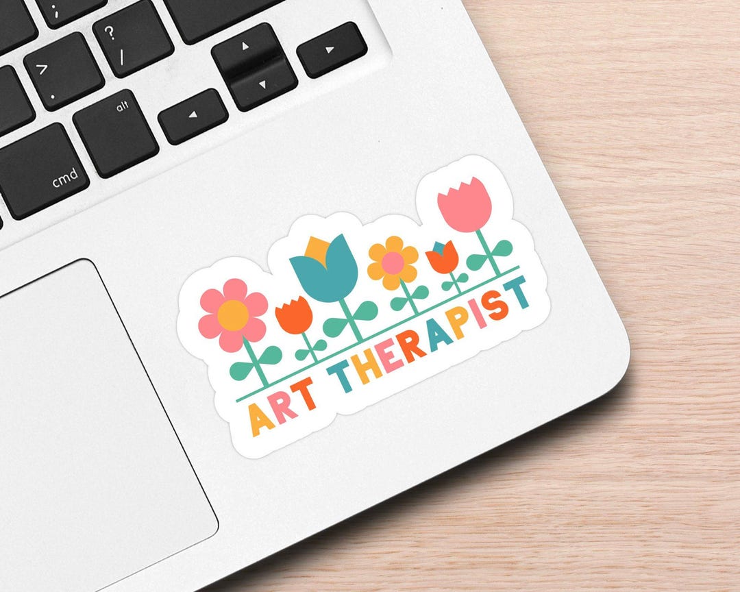 Art Therapist Sticker Gift, Art Therapy Laptop Sticker for Art ...