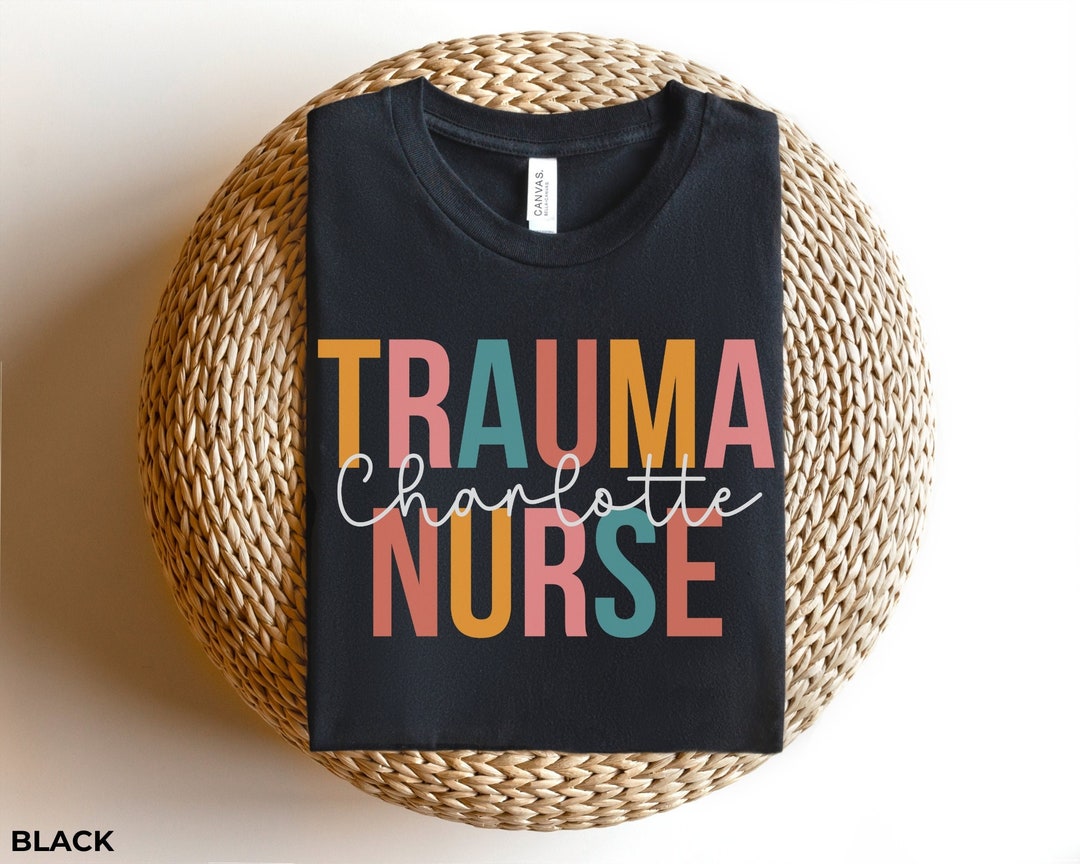 PERSONALIZED Trauma Nurse Shirt Gift, Custom TICU Trauma Nurse Name ...