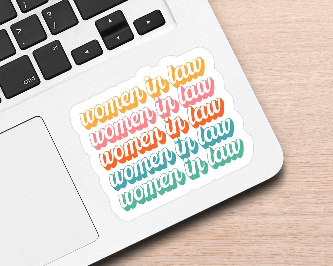 Women in Law Sticker, Lawyer Sticker, Gift for Lawyer, Lawyer Gift ...