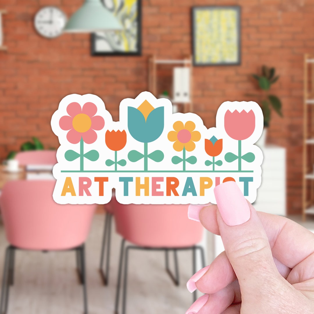 Art Therapist Sticker Gift, Art Therapy Laptop Sticker for Art ...