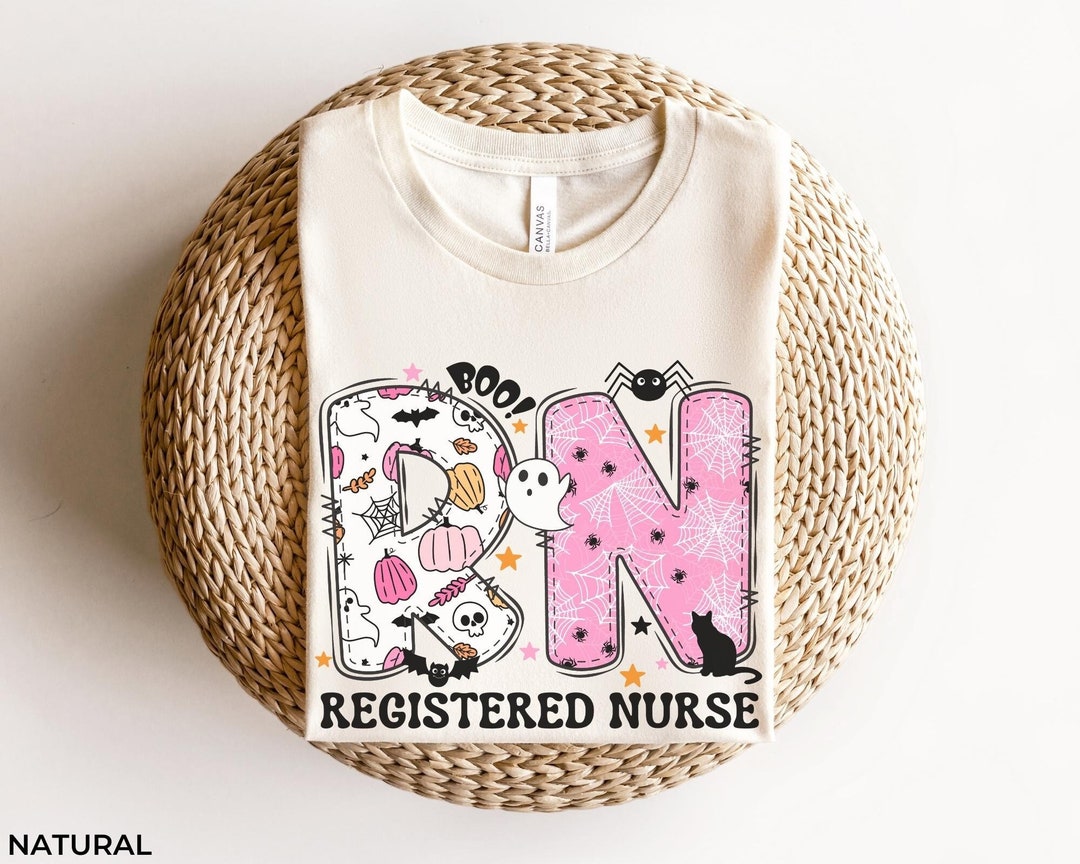 RN Halloween Shirt Gift, Registered Nurse Halloween Tshirt Gift, Spooky ...