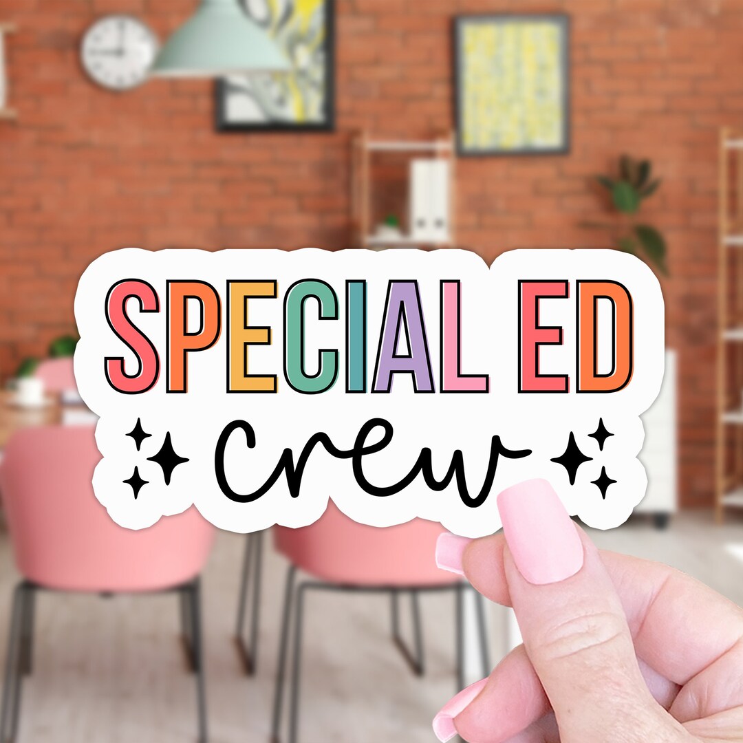 Special Education Crew Sticker Decal Gift, SPED Teacher Laptop Sticker ...