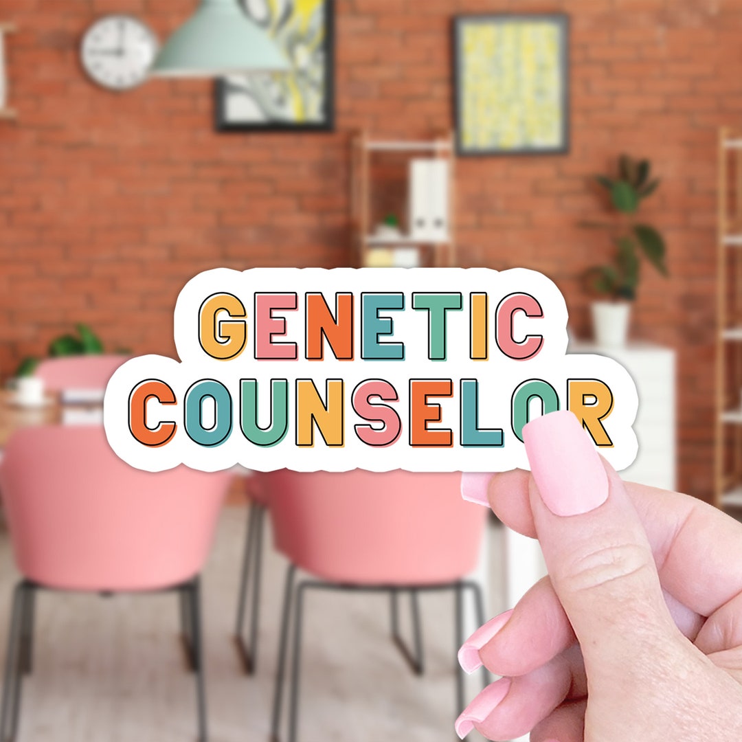 Genetic Counselor Sticker, Genetic Counseling Laptop or Water Bottle ...