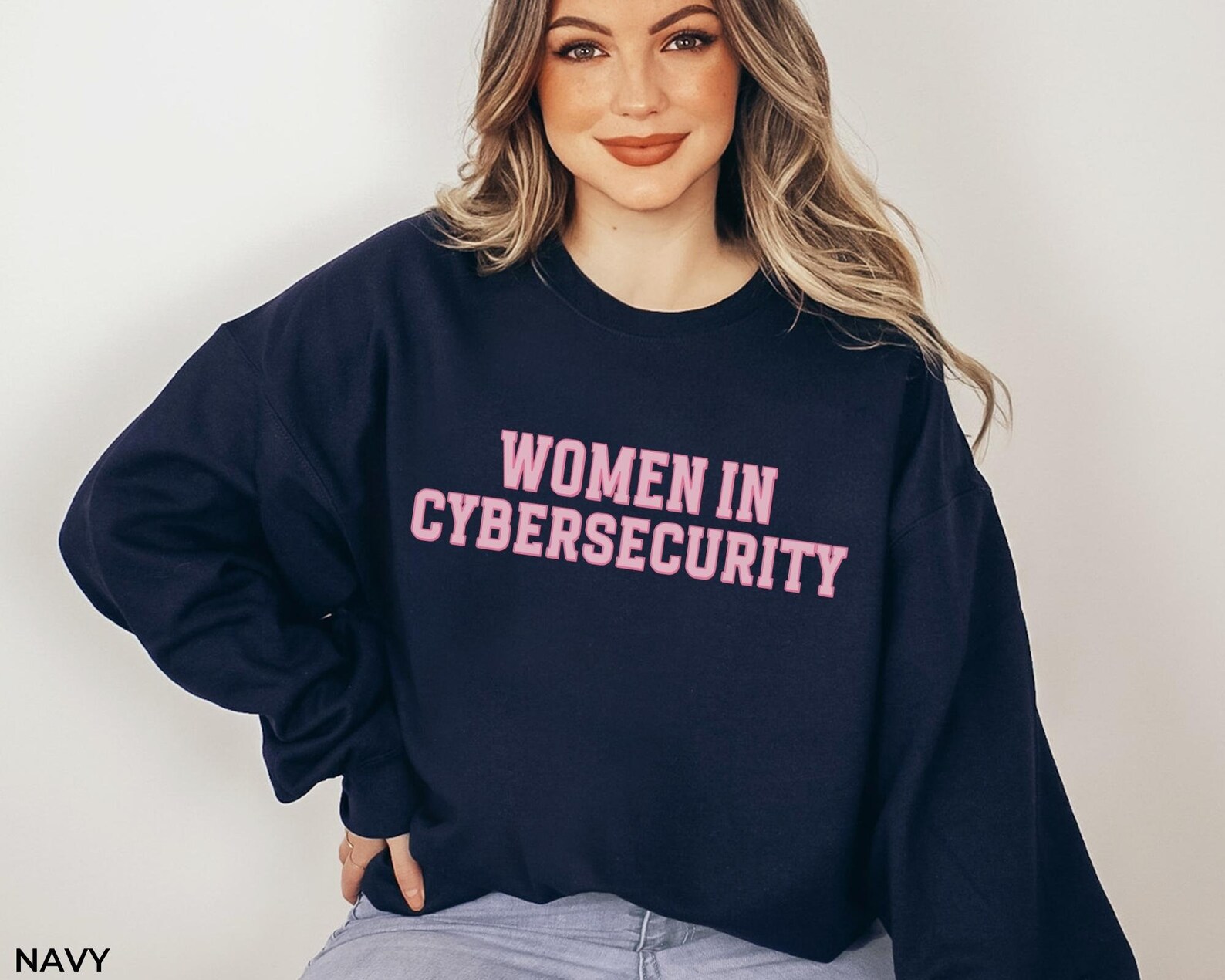 Women in Cybersecurity Sweatshirt Gift, Cybersecurity Womens Crewneck ...