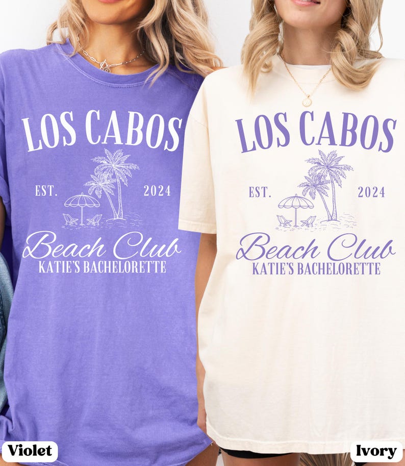 Custom Los Cabos Bachelorette Comfort Colors® Shirt, Personalized Cabo ...
