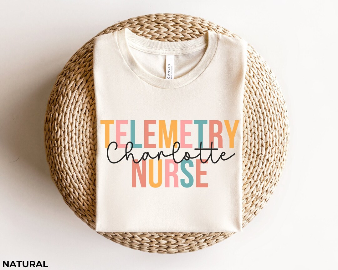 PERSONALIZED Telemetry Nurse Shirt Gift, Custom Telemetry Nurse Tshirt ...