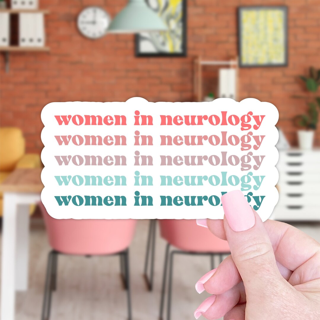 Women in Neurology Sticker Gift, Neurologist Laptop Sticker Gift, Neuro ...