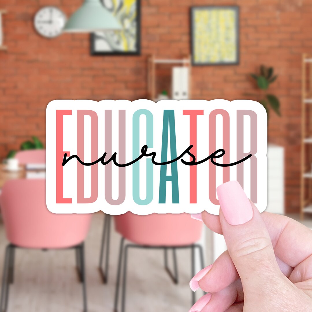 Nurse Educator Sticker Gift, Nurse Preceptor Sticker Gift, Nurse Laptop ...