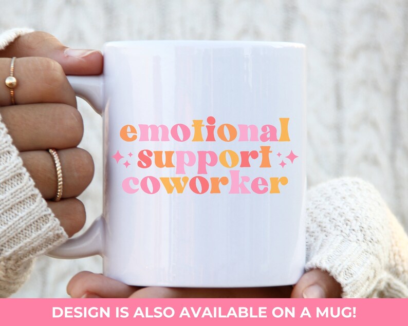 Emotional Support Coworker Sticker Funny Sticker Gift for - Etsy