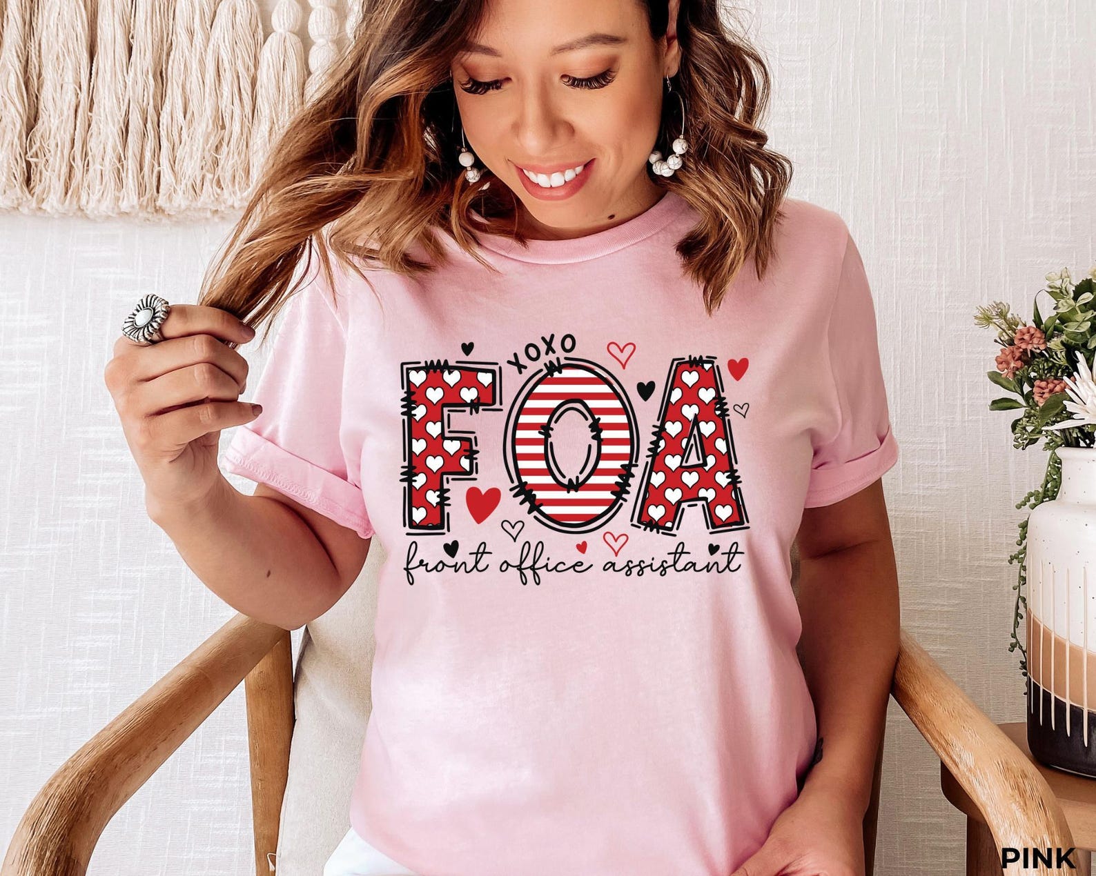 FOA Valentine's Day Shirt Gift, Front Office Assistant Valentine T ...