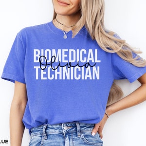 PERSONALIZED Biomedical Technician Comfort Colors® Shirt Gift, Custom ...