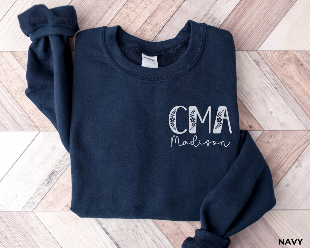 Personalized CMA Medical Assistant Sweatshirt Gift, Custom Certified ...