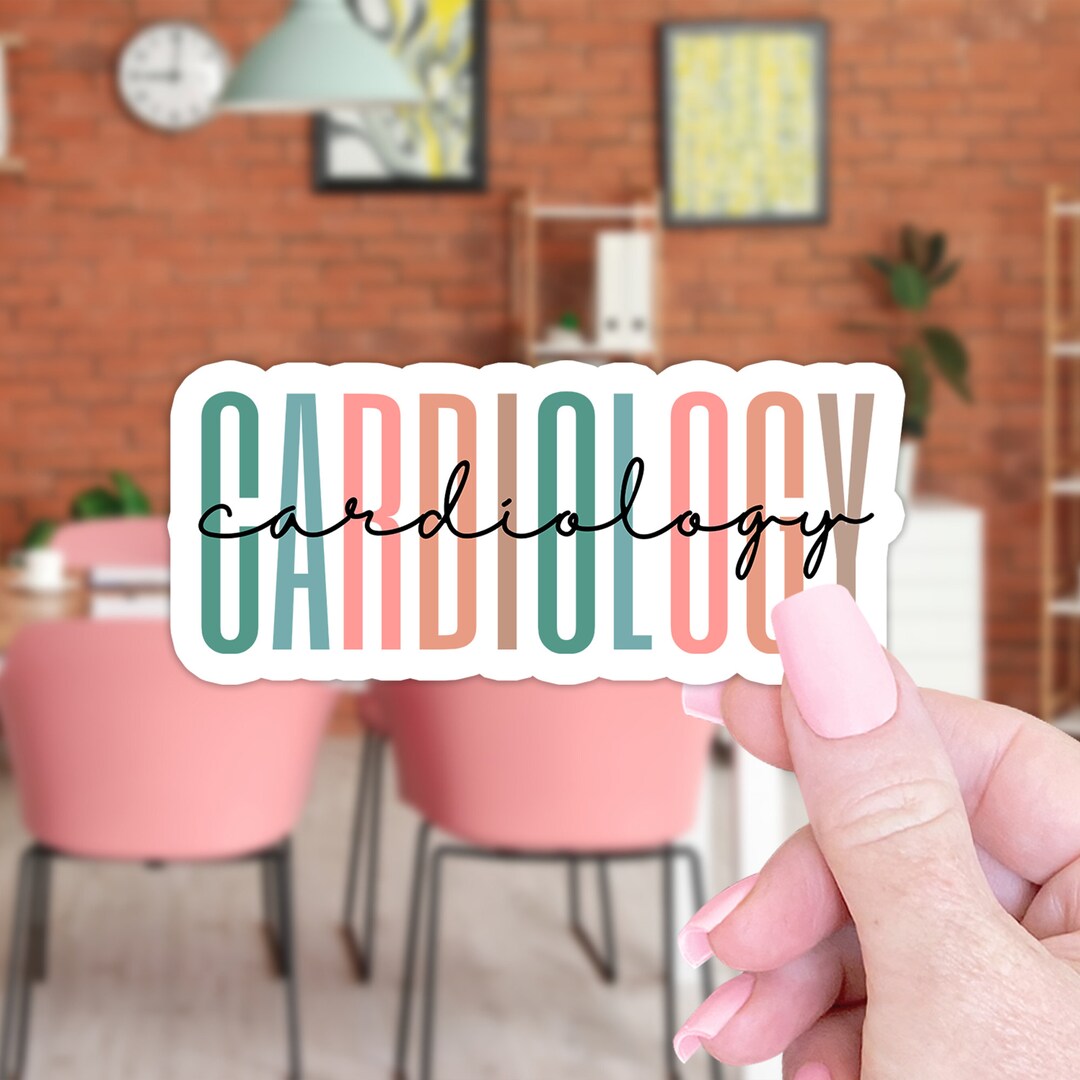 Cardiology Sticker Gift Cardiologist Laptop Water Bottle - Etsy