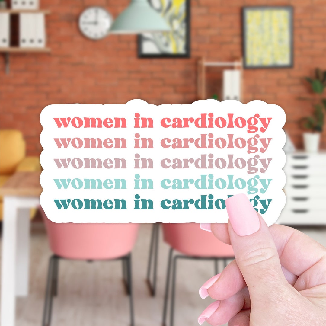 Women in Cardiology Sticker Gift, Cardiologist Laptop Water Bottle ...