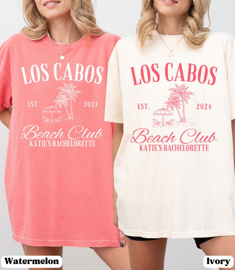 Custom Los Cabos Bachelorette Comfort Colors® Shirt, Personalized Cabo ...