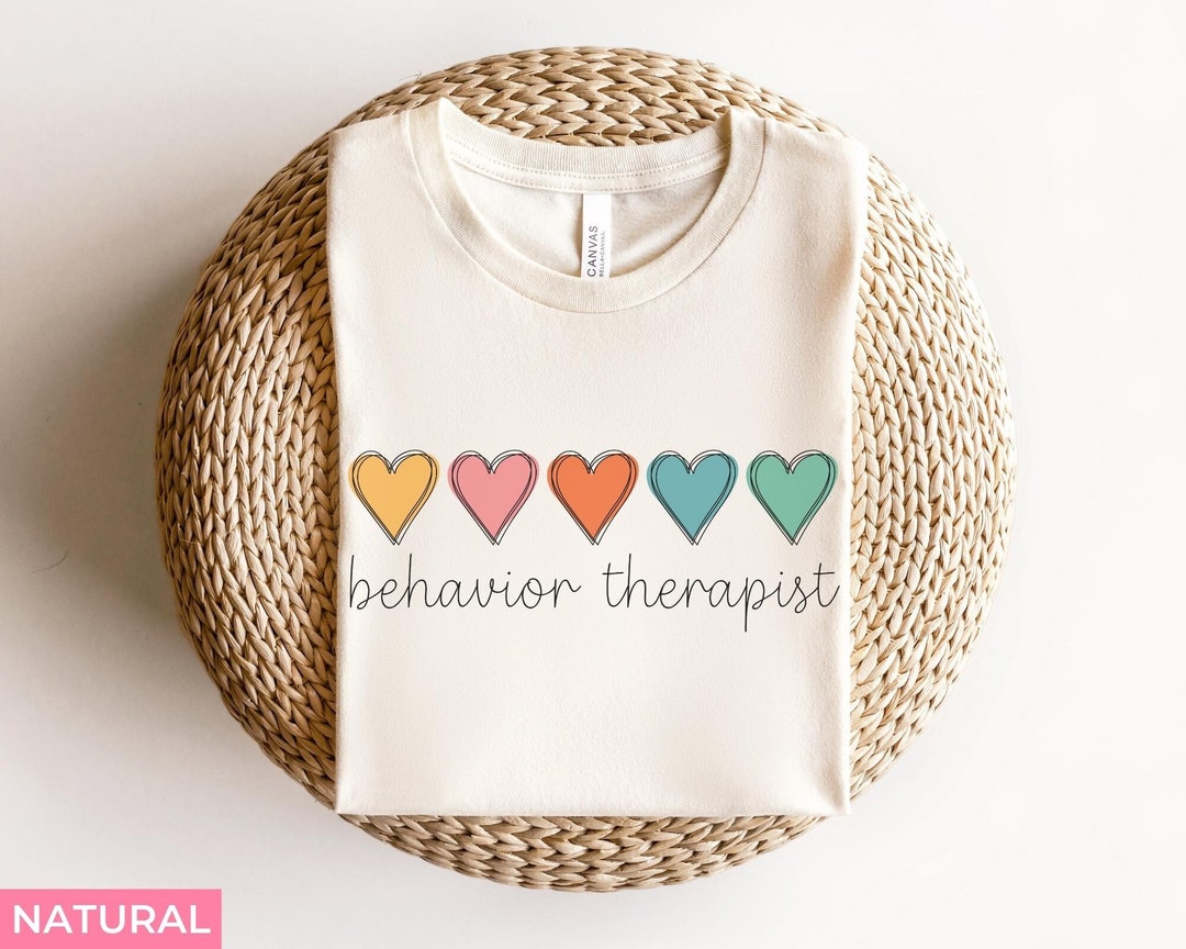 Behavior Therapist Hearts Shirt Gift, Behavioral Therapist Tshirt Gift ...