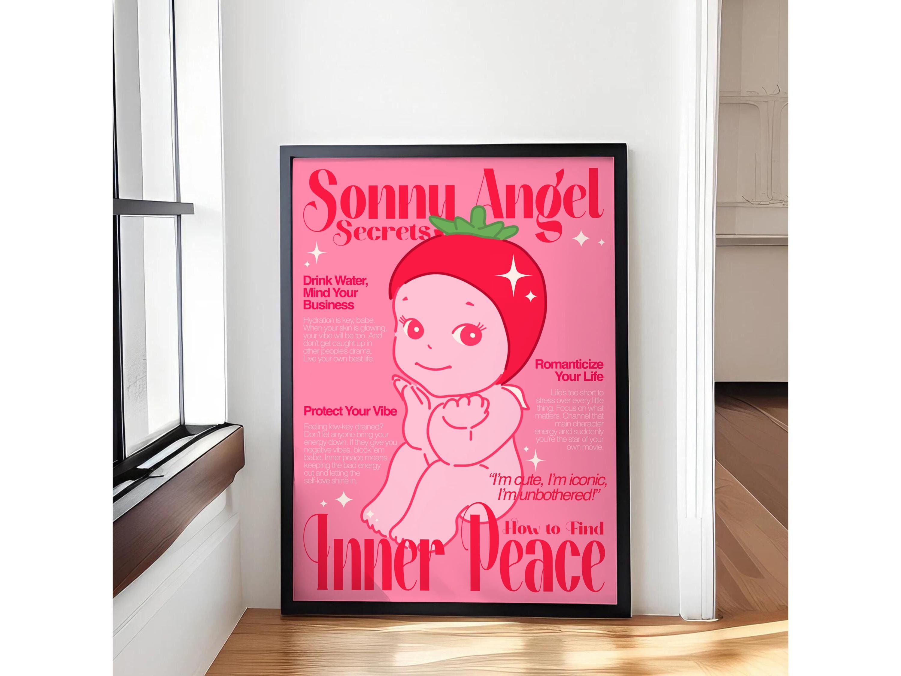 Sonny Angel Printable Art Cute Pink Vogue Style Wall Art Girly Self ...