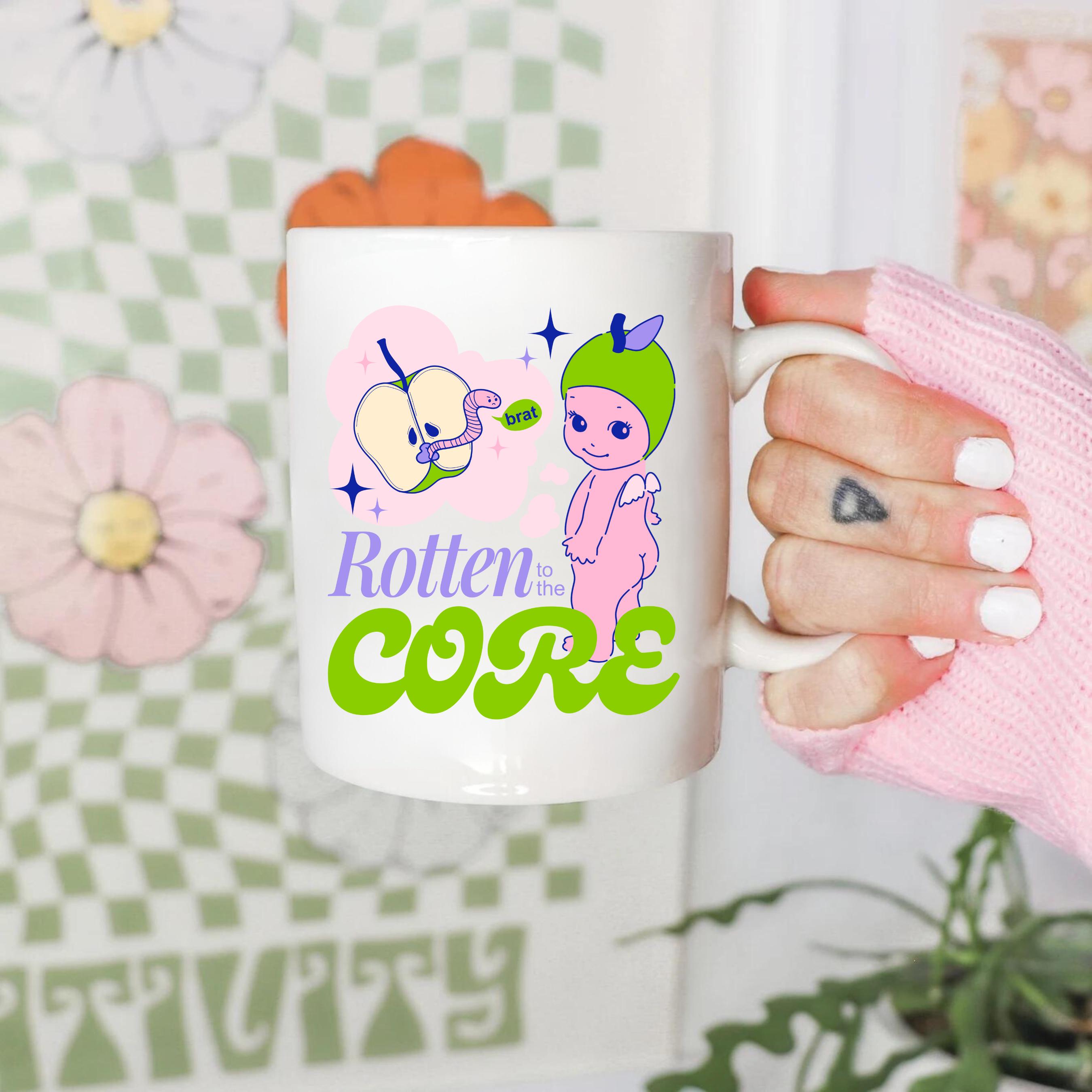 Sonny Angel Mug Kewpie Cherub Rotten to the Core Ceramic Cup Girly Pop ...