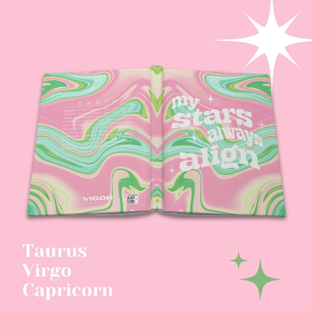 Zodiac Journal, Astrology Notebook, Groovy Astrology Diary, Taurus Gift ...