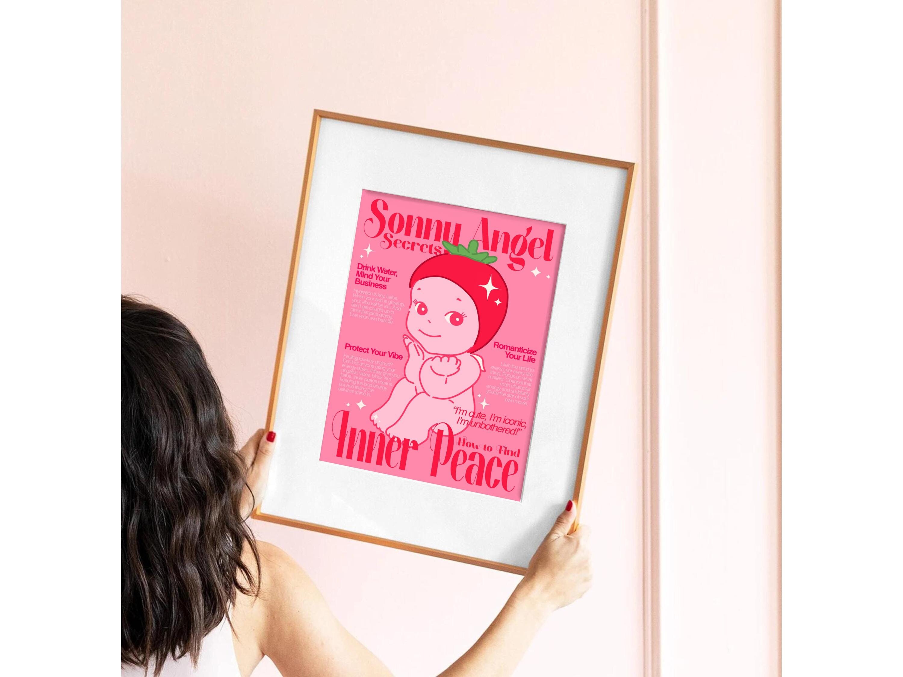 Sonny Angel Printable Art Cute Pink Vogue Style Wall Art Girly Self ...