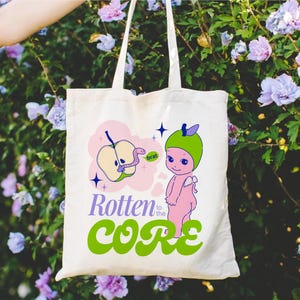 Sonny Angel Tote Bag Kewpie Cherub Rotten to the Core Tote Girly Pastel ...
