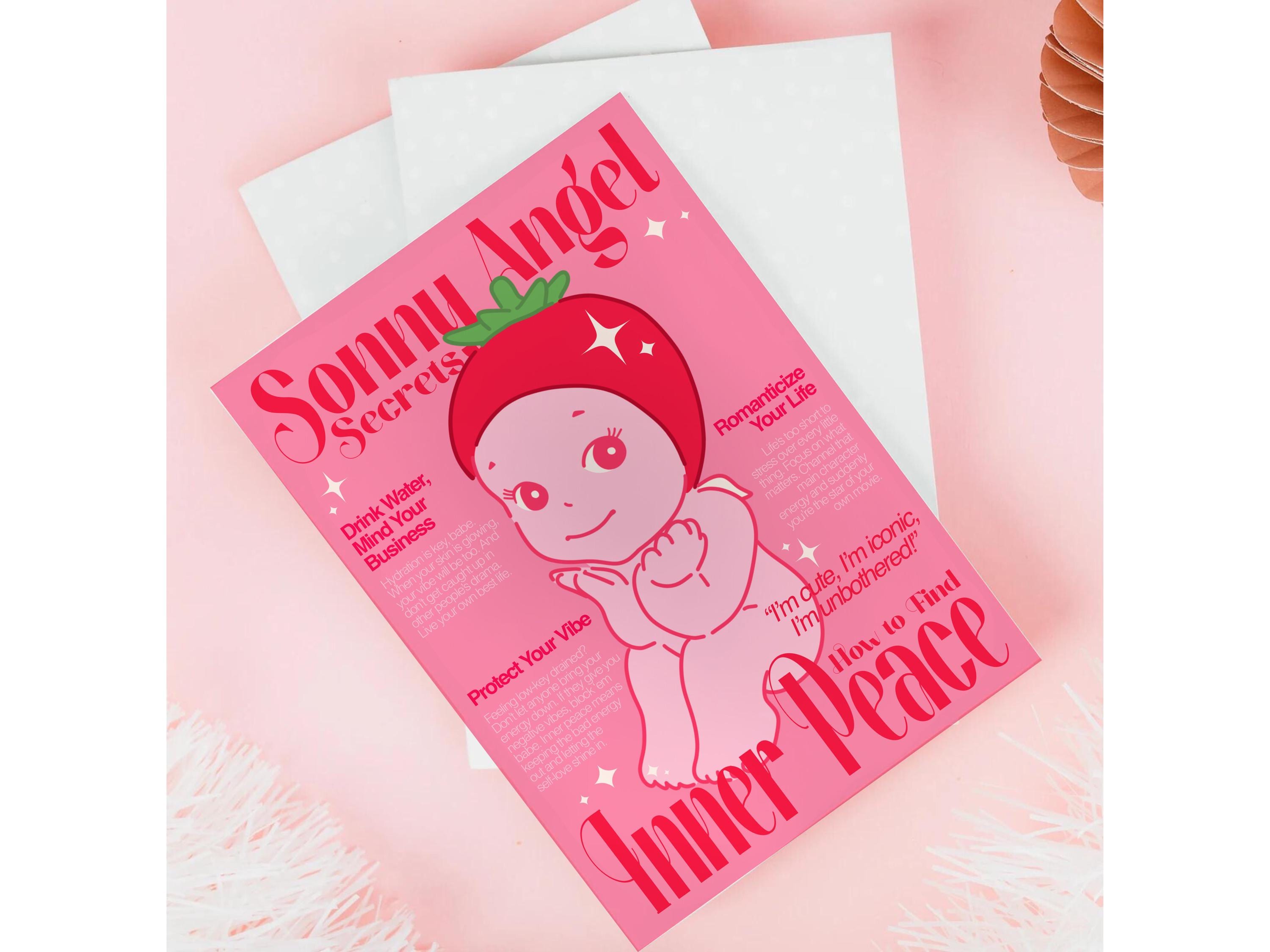 Sonny Angel Printable Art Cute Pink Vogue Style Wall Art Girly Self ...